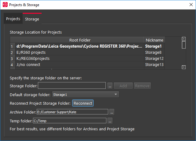 (2023.0.1) Projects and Storage
