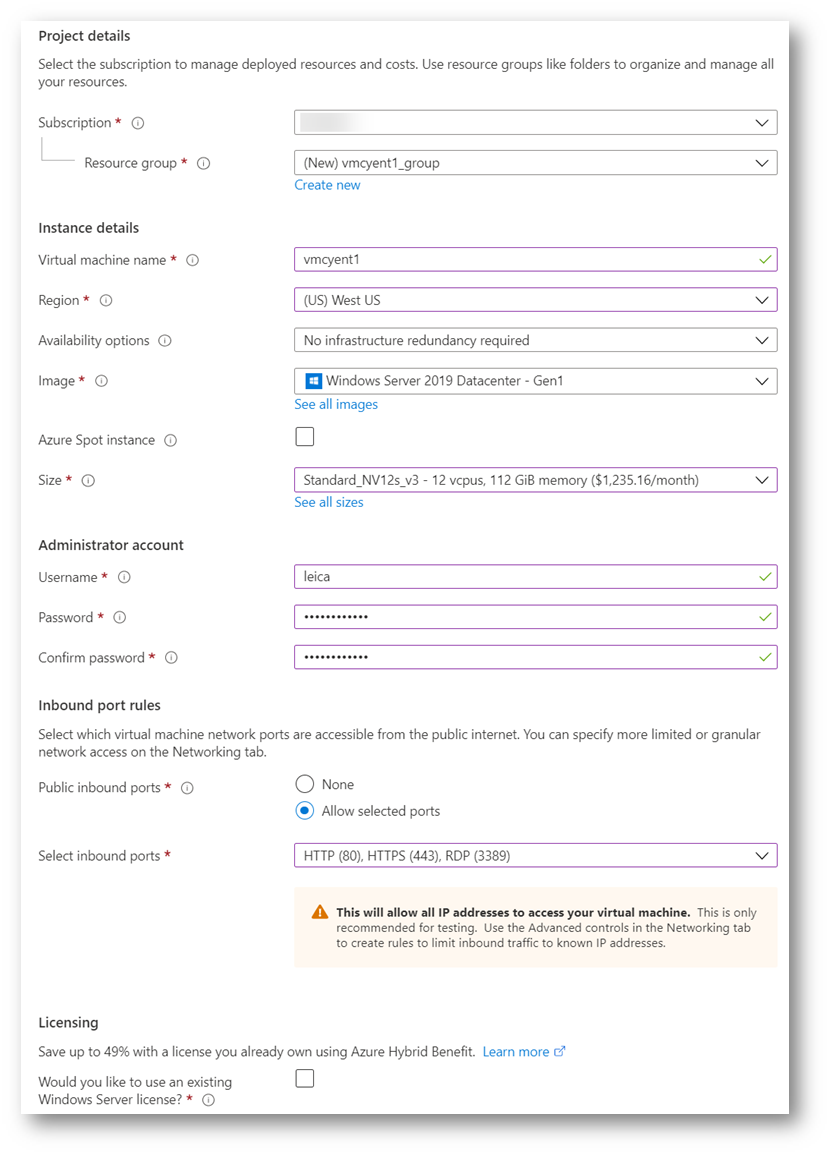Setup Virtual Machine