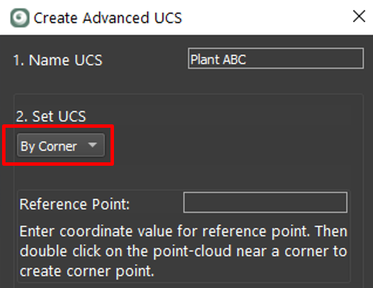 Set UCS by Corner