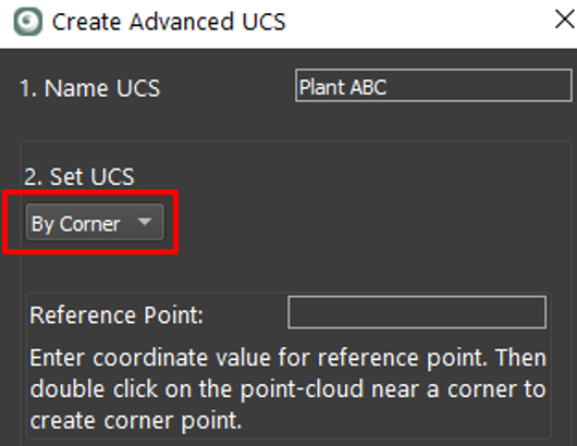 Set UCS by Corner