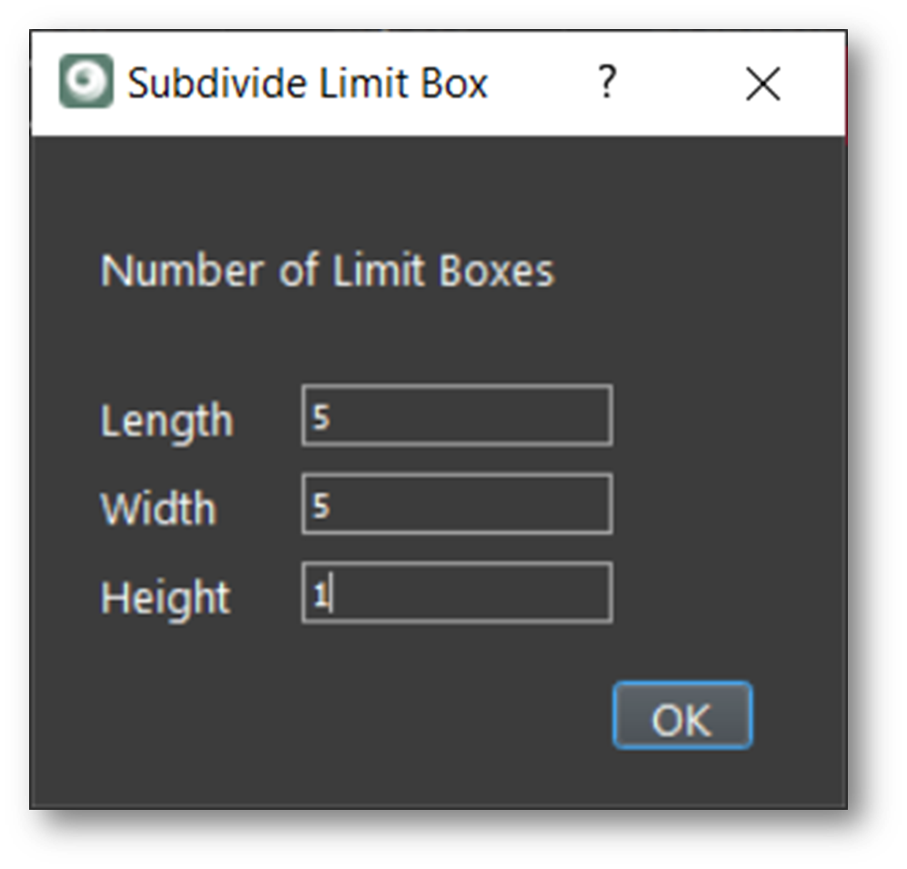 Subdivide a Limit Box into Uniform Sections