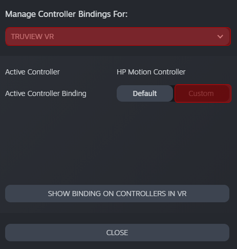 TV Controller Bindings