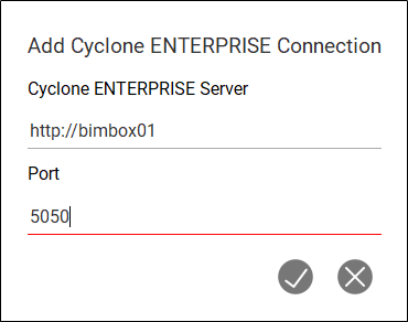 Connect to Cyclone ENTERPRISE Projects (TruView Desktop only)