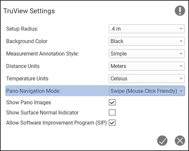 Pano Navigation mode