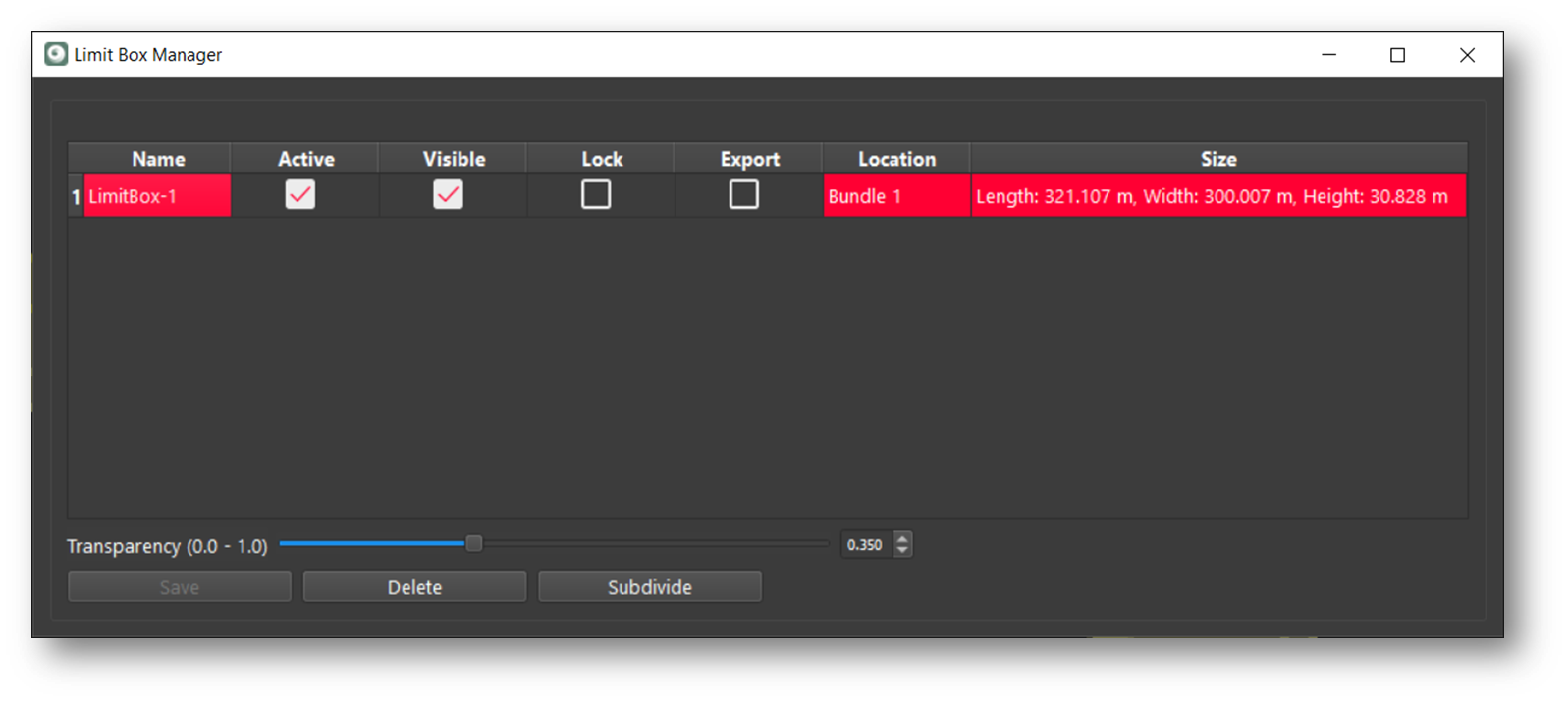 Subdivide a Limit Box into Uniform Sections