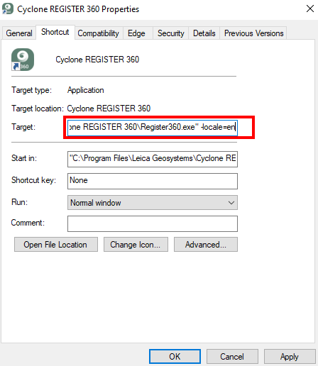 Changing Default Language