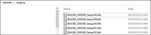 RTC360 or BLK360 G1 Files to Registered Point Clouds Exported to E57
