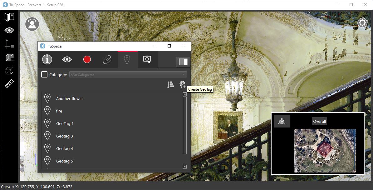 CW TruSpace Create GeoTags