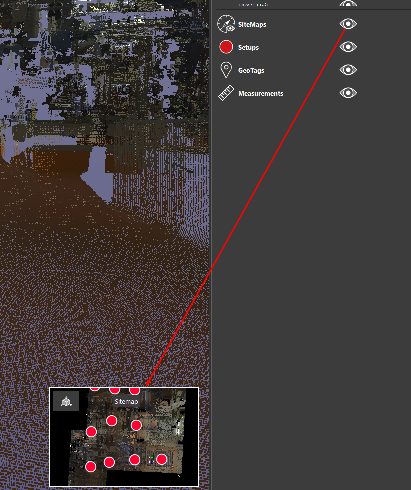 CW TruSpace SiteMap Visibility Settings