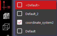 CW TruSpace User Coordinate Systems