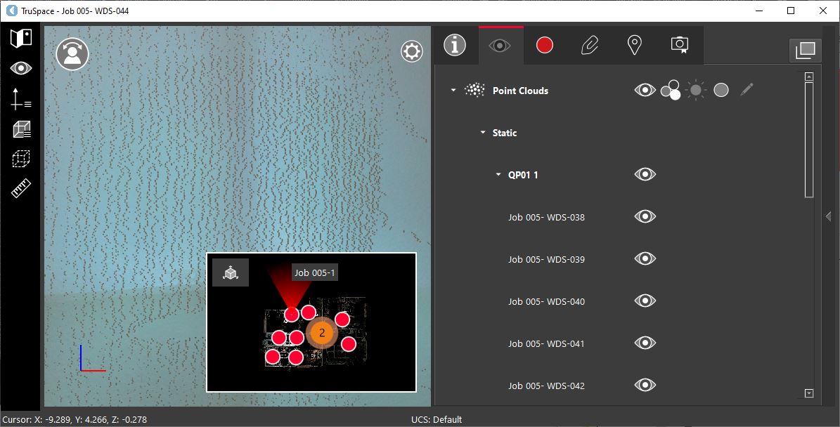 CW Point Cloud Visibility Settings