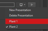 CW TruSpace Selecting a Presentation