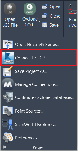 Connect to RCP