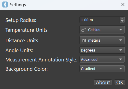 CW TruSpace Setup Radius