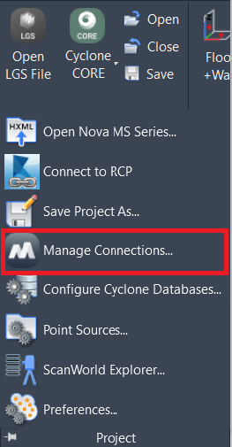 Manage Connections...