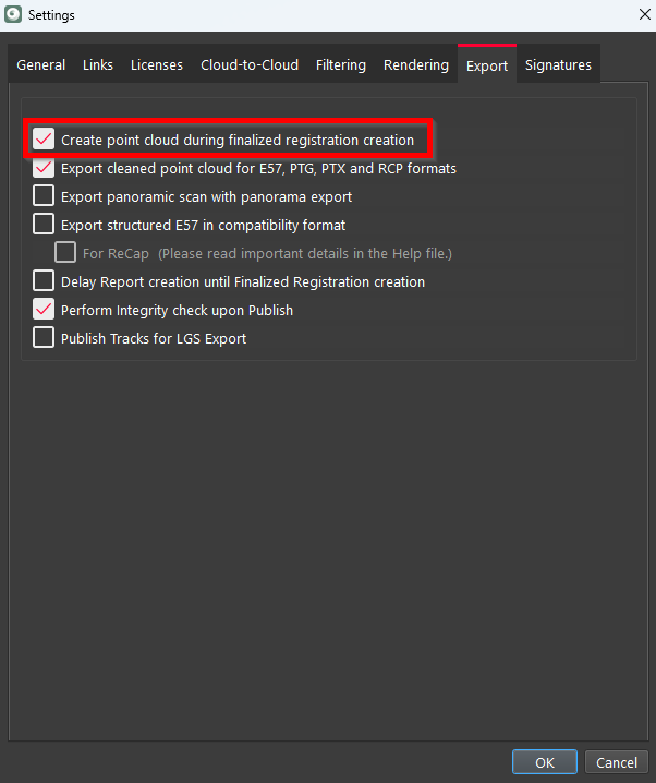 Point Clouds in Finalized Registration