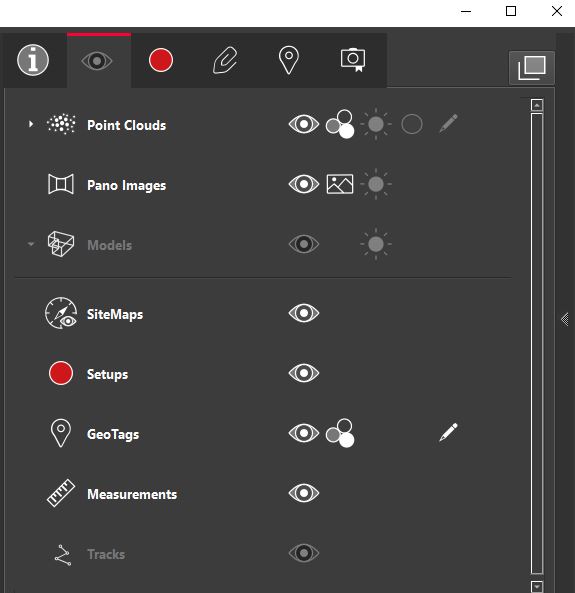 CW TruSpace Visibility Panel